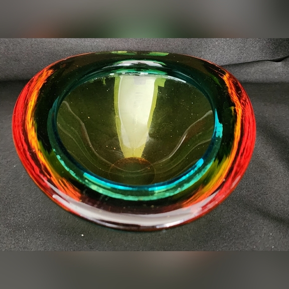 Murano | Accents | Vintage Mcm Italian Design Blown Art Glass Geode ...